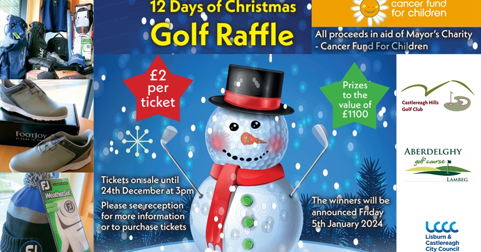 12 Days of Christmas Golf Raffle - Belfast - Lisburn and Castlereagh